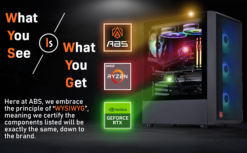 ABS Cyclone Ruby Gaming PC - Windows 11 Home - Ryzen 7 7700X - GeForce RTX 4070 Super - DLSS 3.5 ...